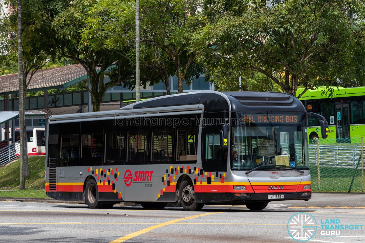 NSL Bridging Bus – SMRT Buses MAN A22 (SMB1585H) | Land Transport Guru