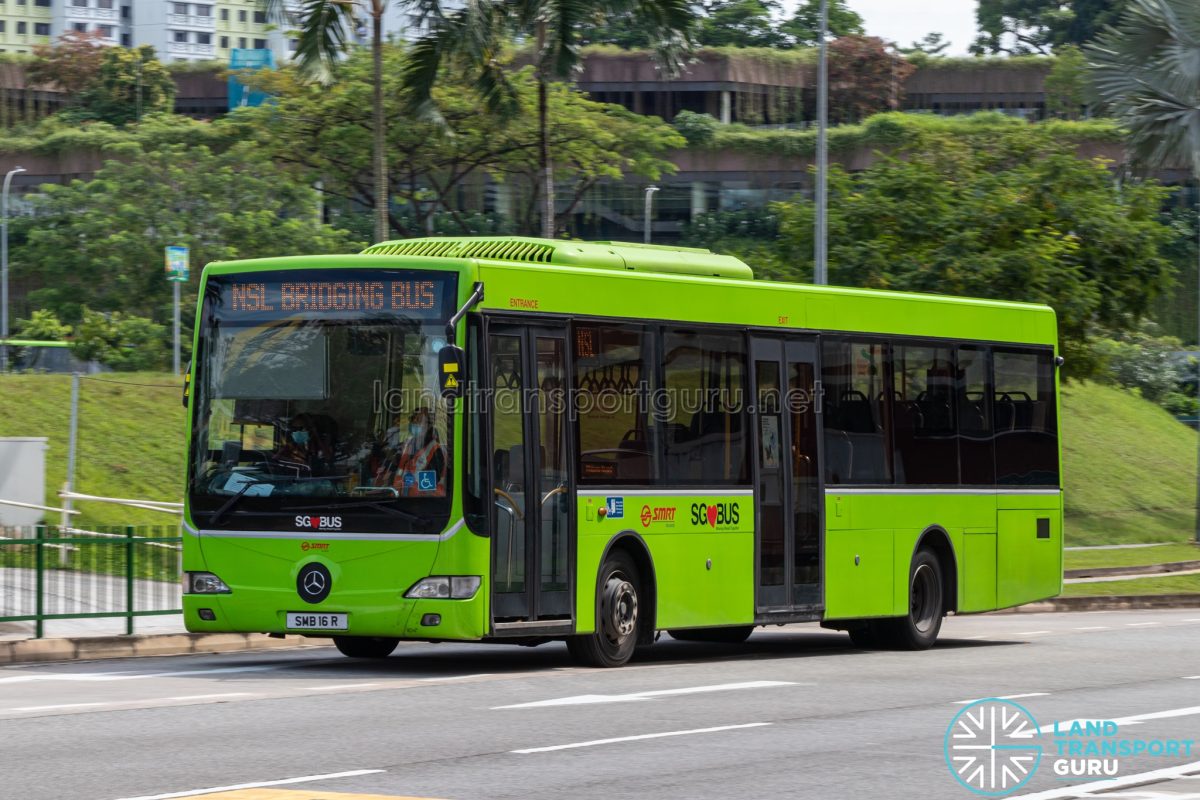 NSL Bridging Bus – SMRT Buses Mercedes-Benz OC500LE (SMB16R) | Land ...