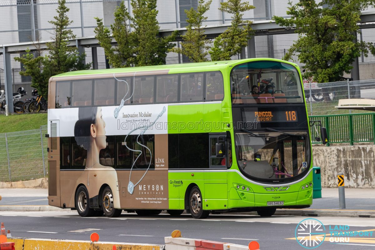 Bus 118 – Go-Ahead Singapore Volvo B9TL Wright (SBS3463D) | Land ...