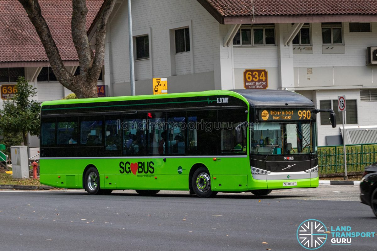 Bus 990 – Tower Transit Volvo BZL–SC Neustar City (SG4007T) | Land ...