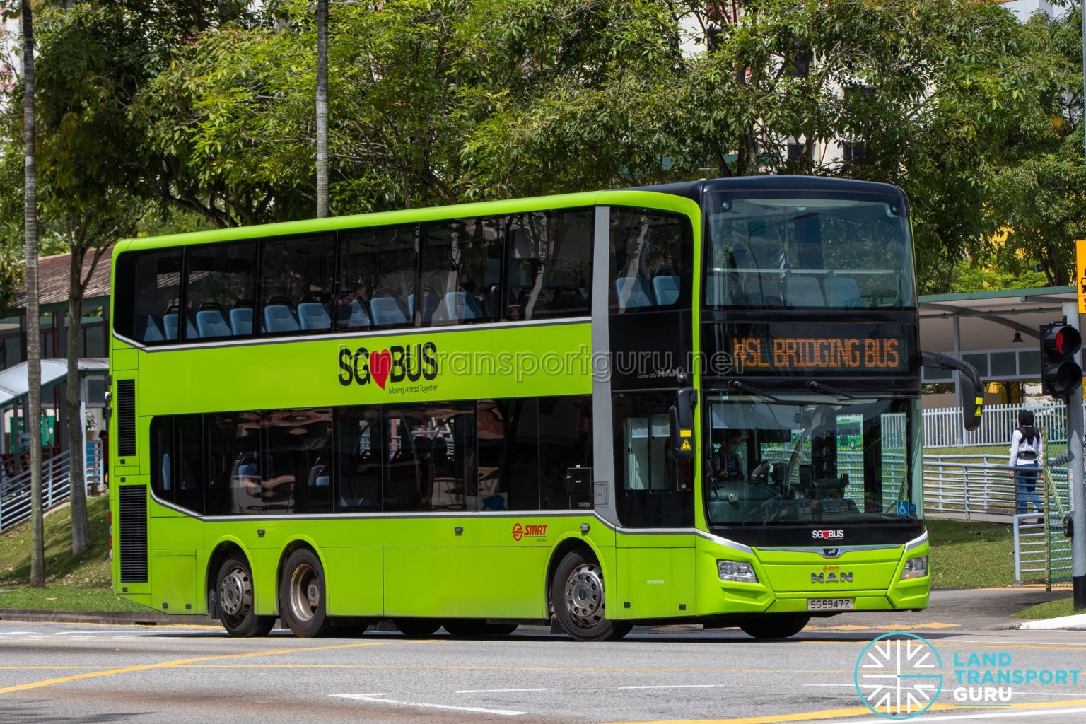 NSL Bridging Bus – SMRT Buses MAN A95 Euro 6 (SG5947Z) | Land Transport ...