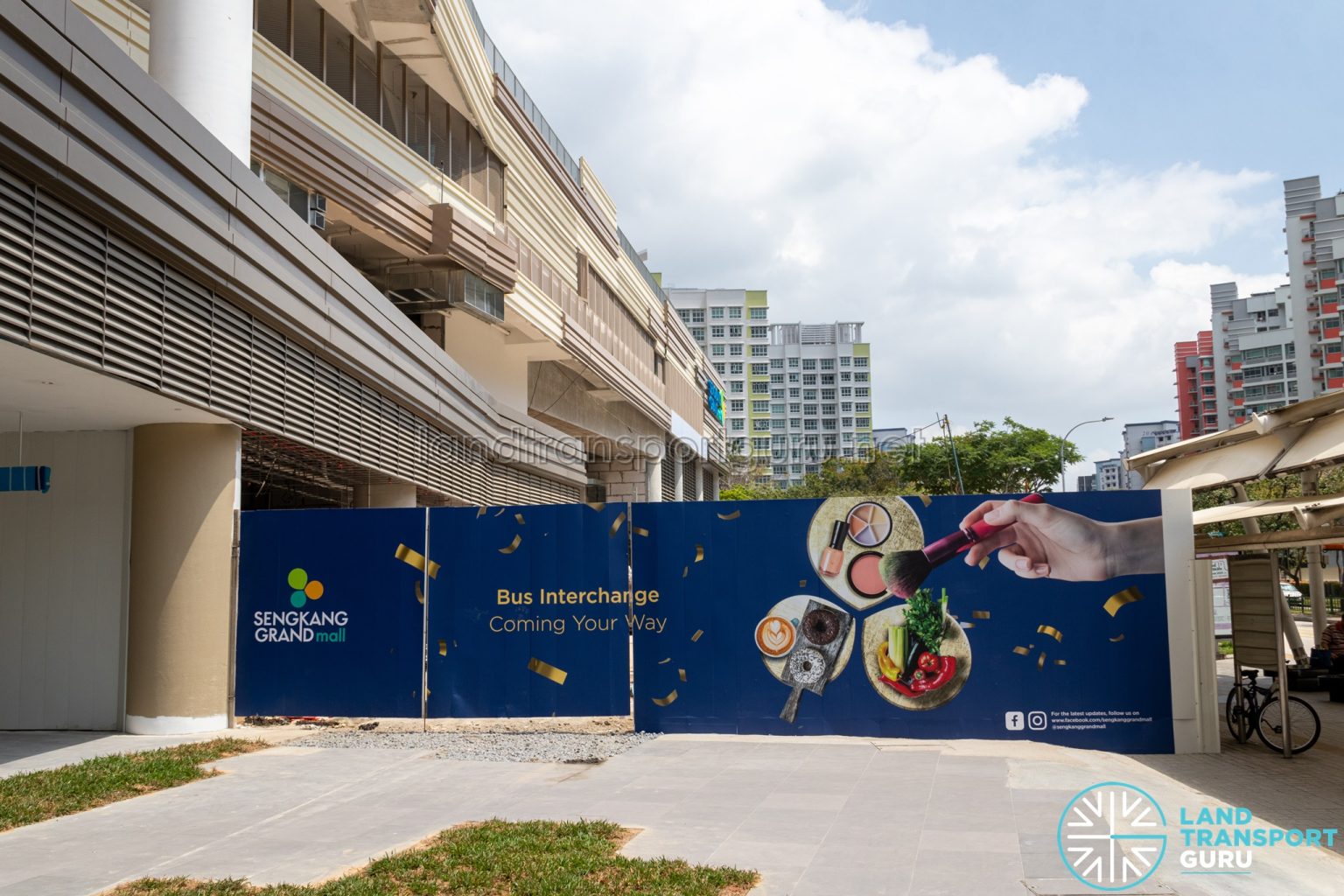 Buangkok Bus Interchange: Main vehicle ingress/egress leading to ...