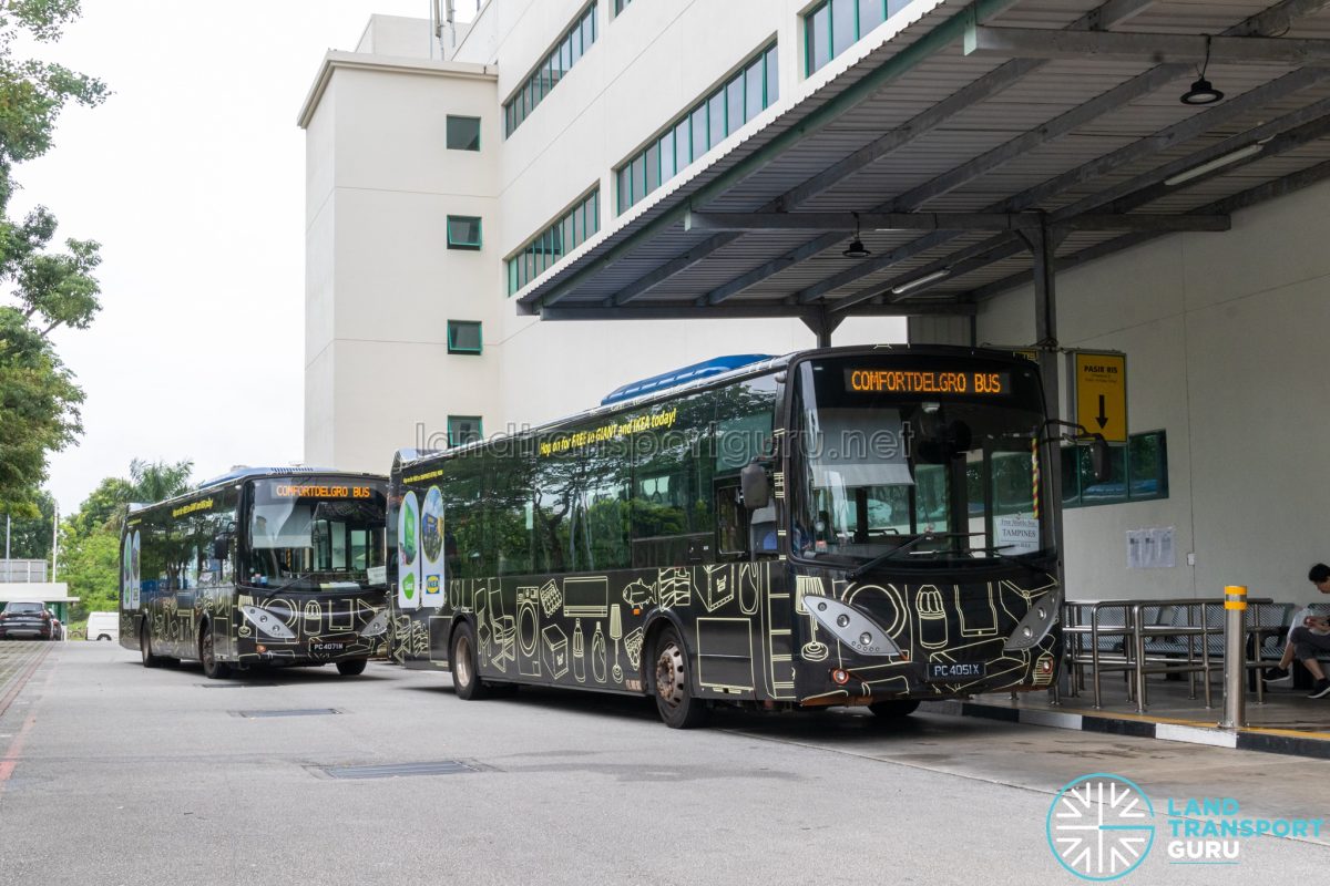 ComfortDelGro Bus Volvo B9L buses at Giant Tampines | Land Transport Guru