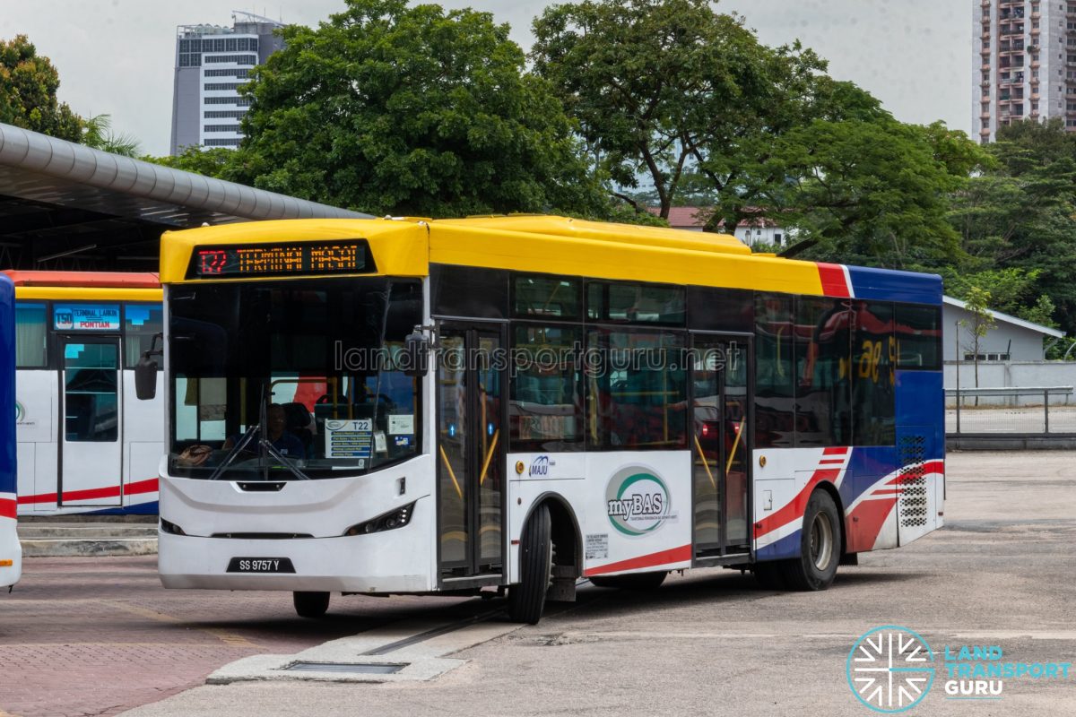 SS9757Y – myBAS Bus Service T22 | Land Transport Guru