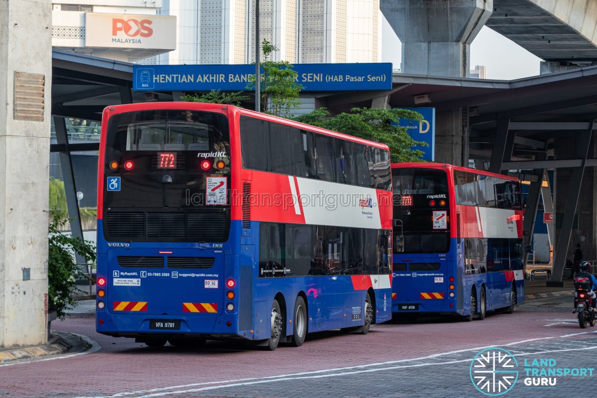 Rapid KL Volvo B8L rear | Land Transport Guru