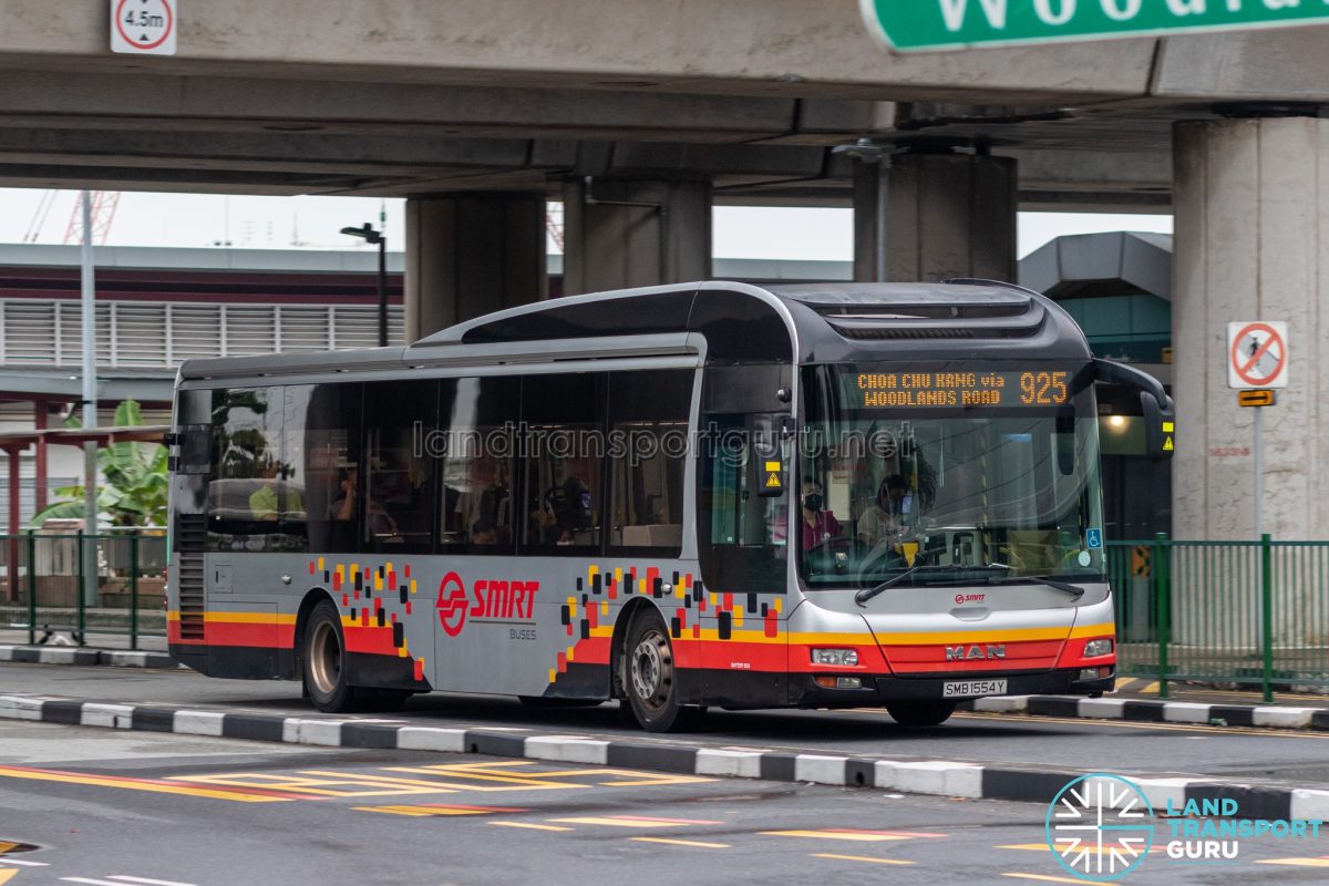Bus 925 – SMRT Buses MAN A22 (SMB1554Y) | Land Transport Guru