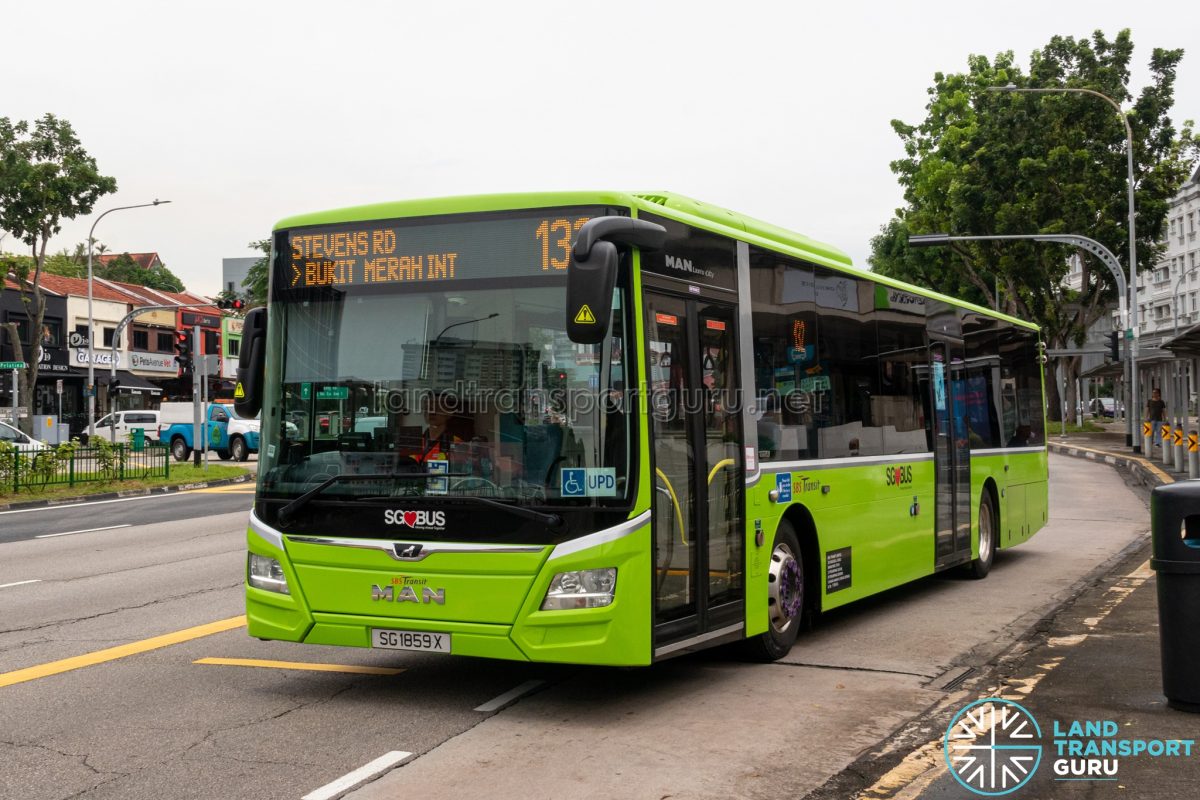 Bus 132 – SBS Transit MAN A22 Euro 6 (SG1859X) | Land Transport Guru