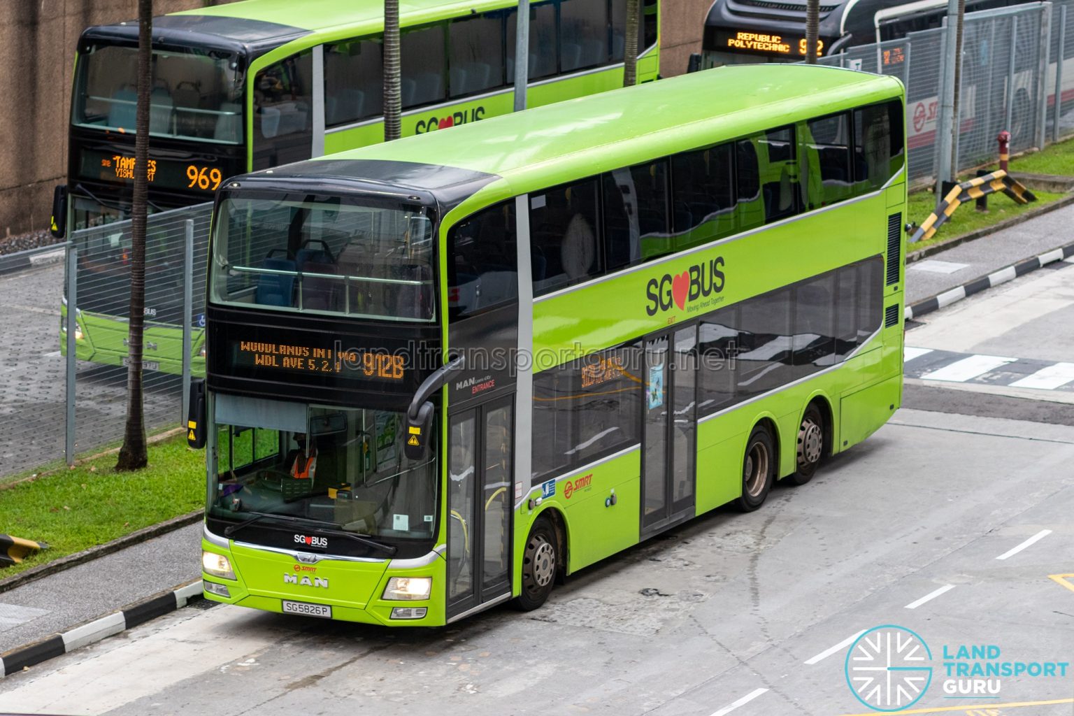 Bus 912B – SMRT Buses MAN A95 (SG5826P) | Land Transport Guru