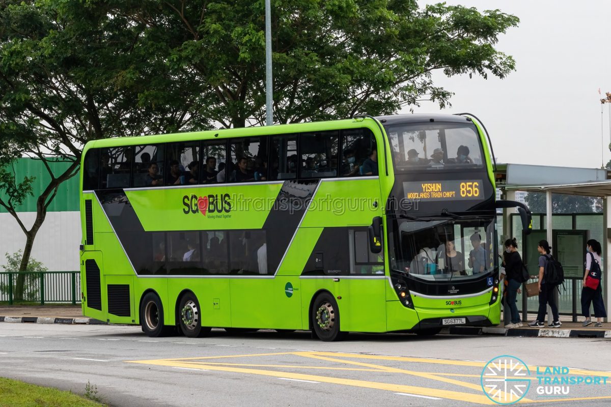 Bus 856 – Tower Transit Alexander Dennis Enviro500 (3 Door) (SG6377L) | Land Transport Guru