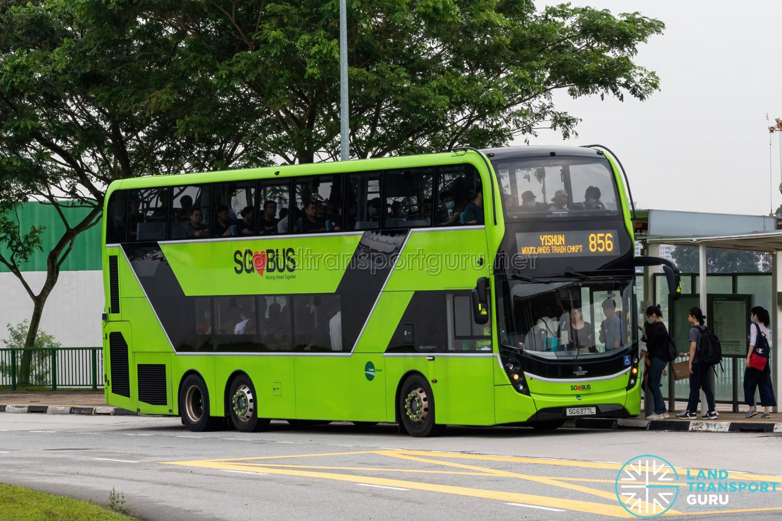 Bus 856 – Tower Transit Alexander Dennis Enviro500 (3 Door) (SG6377L) | Land Transport Guru