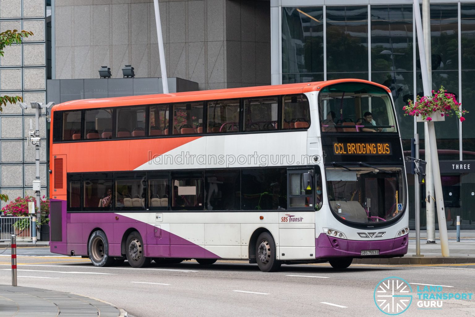 CCL Bridging Bus – SBS Transit Volvo B9TL Wright (SBS7553B) | Land ...