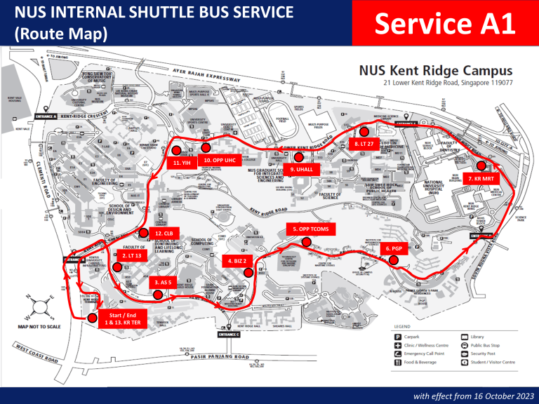 NUS Internal Shuttle Bus A1 | Land Transport Guru
