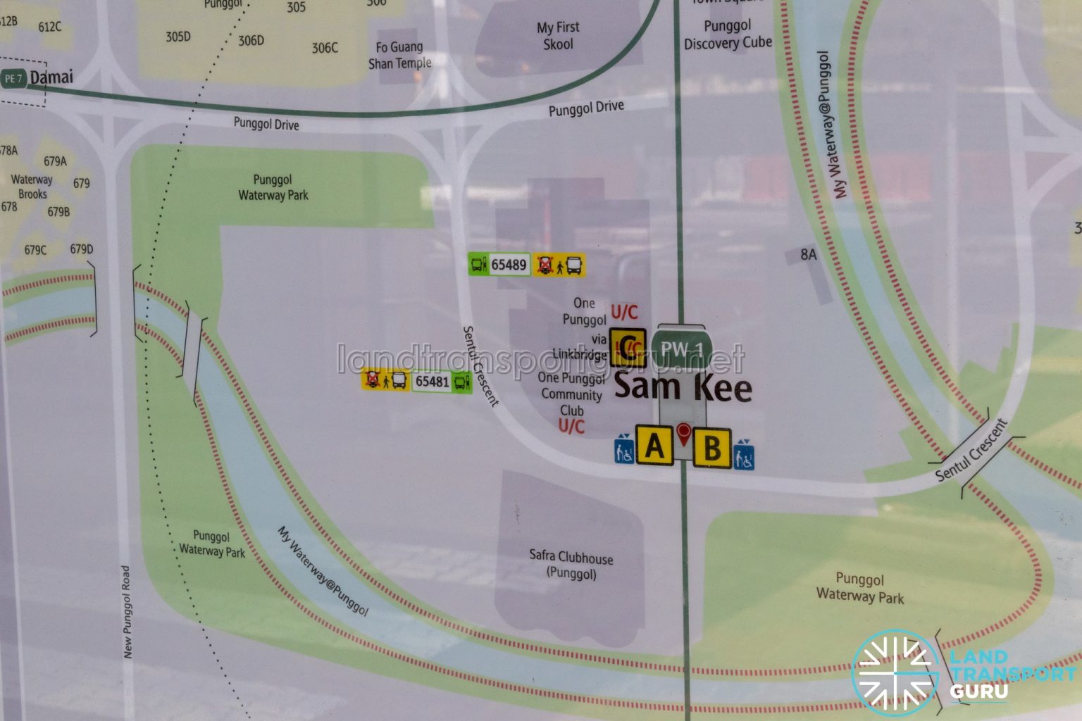 Sam Kee LRT Station Locality Map (Apr 2023) | Land Transport Guru