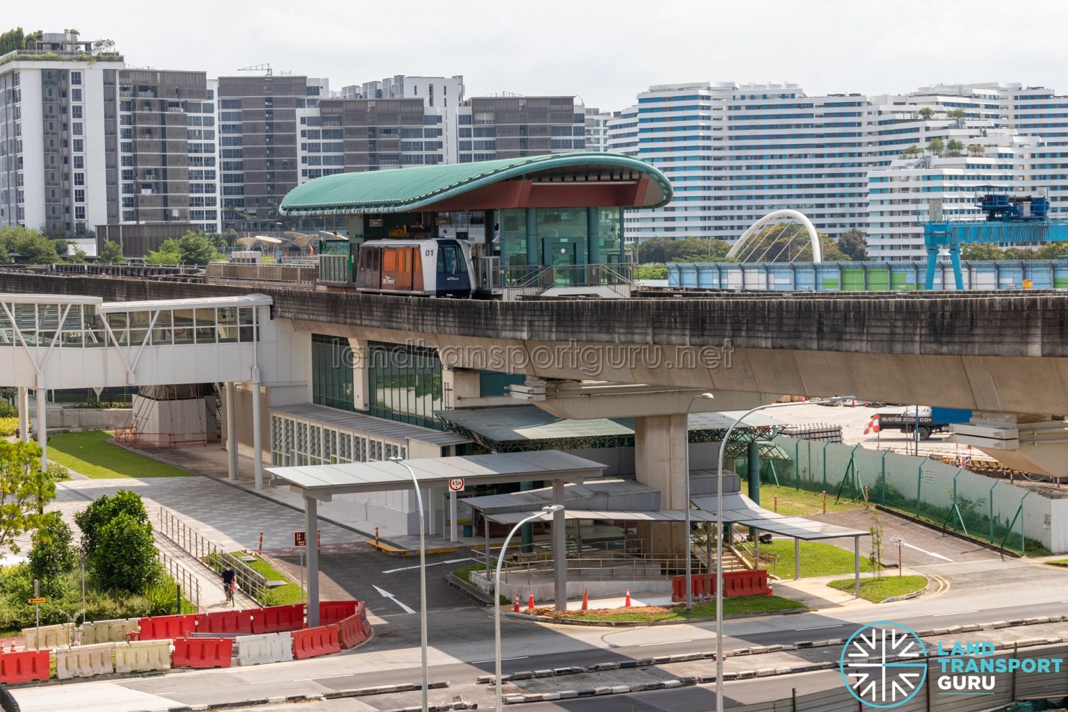 Sam Kee LRT Station – Exterior view (April 2023) | Land Transport Guru