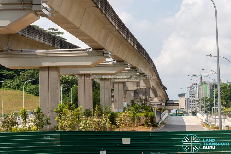 Teck Lee LRT Station – View from Sam Kee (Apr 2023) | Land Transport Guru