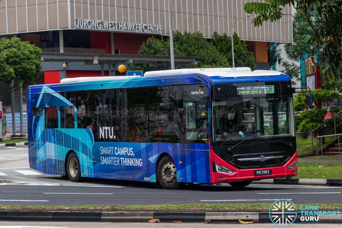 NTU Campus Rider – ComfortDelGro Bus Zhongtong N12 (PD728Z) | Land ...