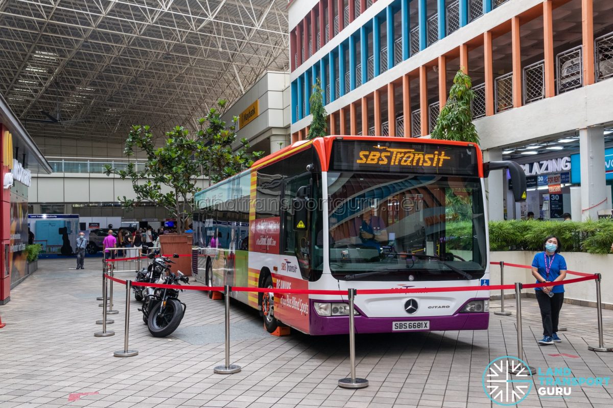 SBS Transit Mercedes-Benz Citaro (SBS6681X) exhibited at Road Safety ...