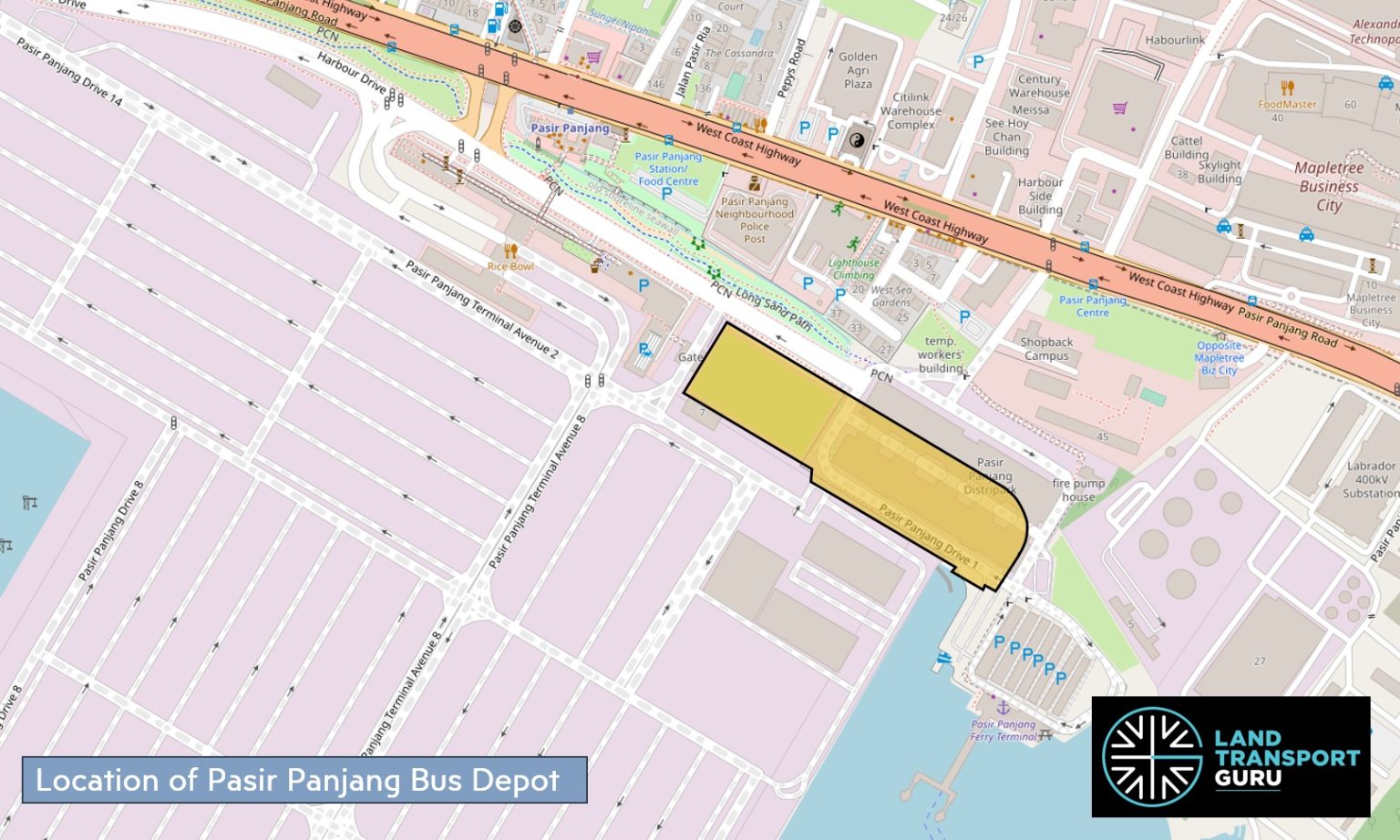 Pasir Panjang Bus Depot | Land Transport Guru