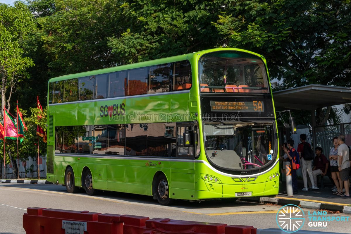 Bus 5A – SBS Transit Volvo B9TL Wright (SG5144Z) | Land Transport Guru