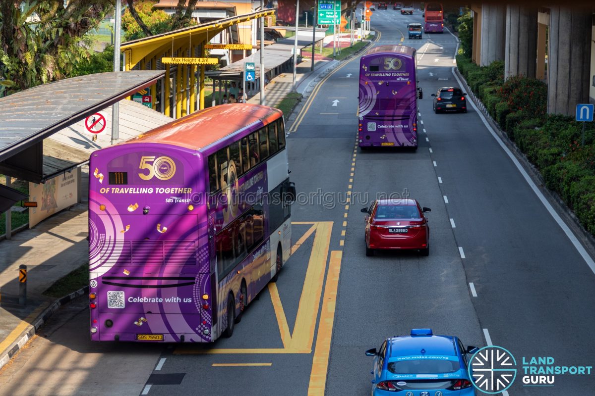 SBS Transit – 50 Years of Travelling Together rear advertisement – Volvo B9TL | Land Transport Guru