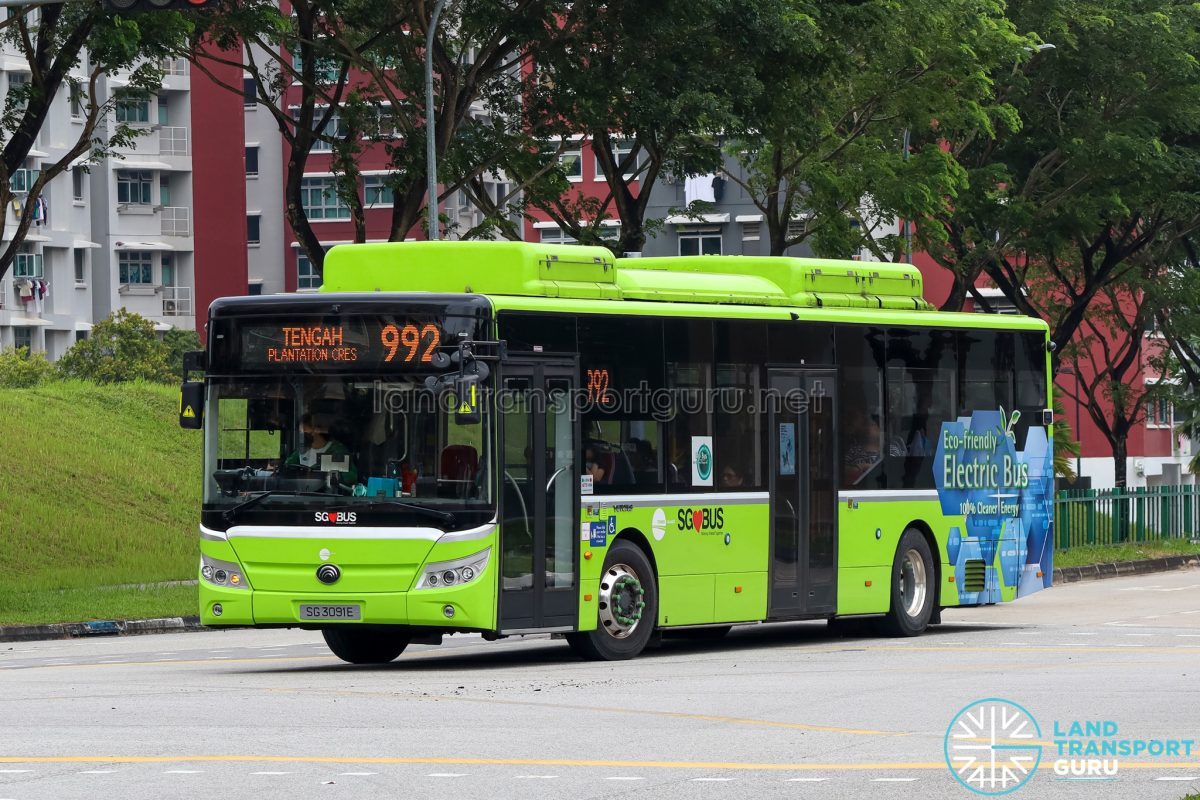Route Extensions for Services 870/870A & 992/992A to Tengah Blvd | Land ...