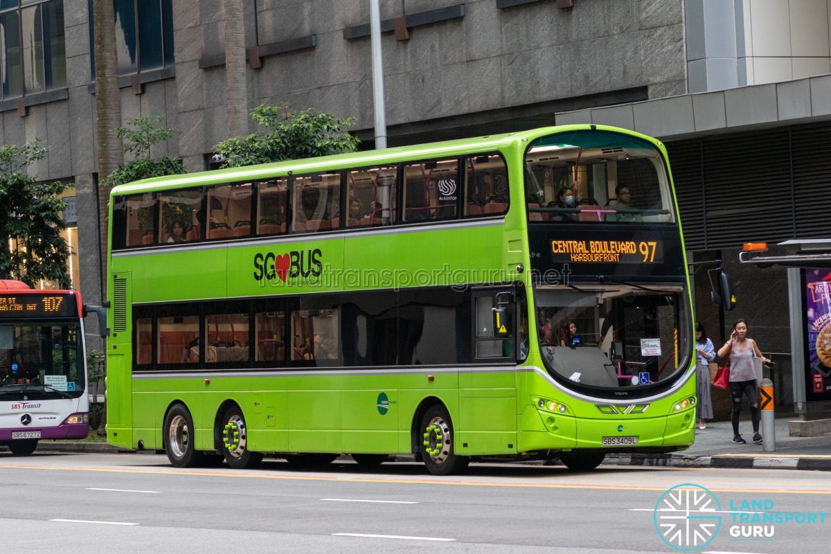 Bus 97 [F1 Diversion] – Tower Transit Volvo B9TL Wright (SBS3409L ...
