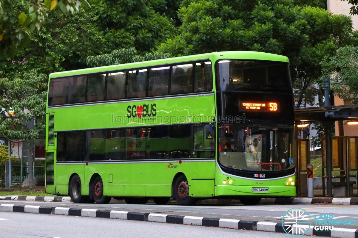 Bus 5B – SBS Transit Volvo B9TL CDGE (SBS7408M) | Land Transport Guru