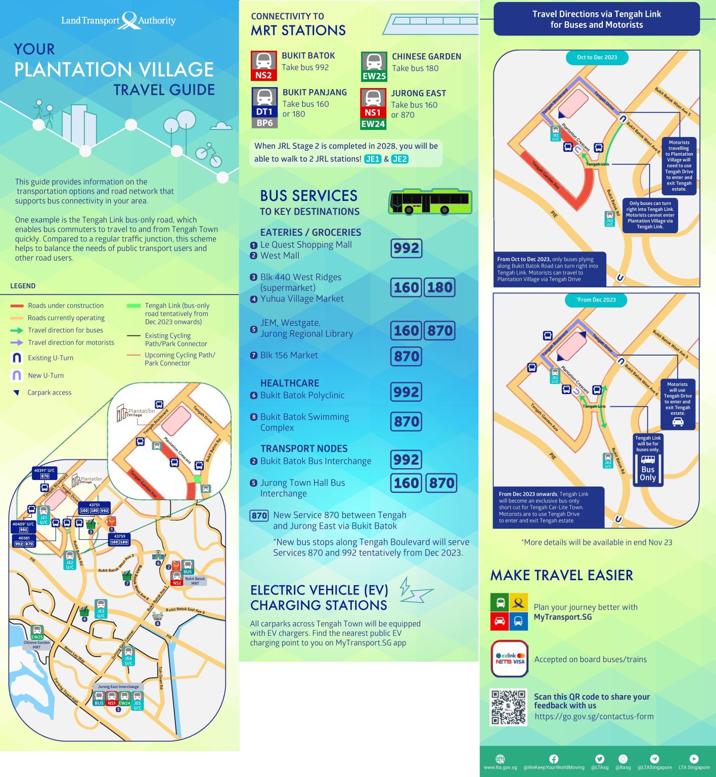 LTA Travel Guide for Plantation Village BTO | Land Transport Guru