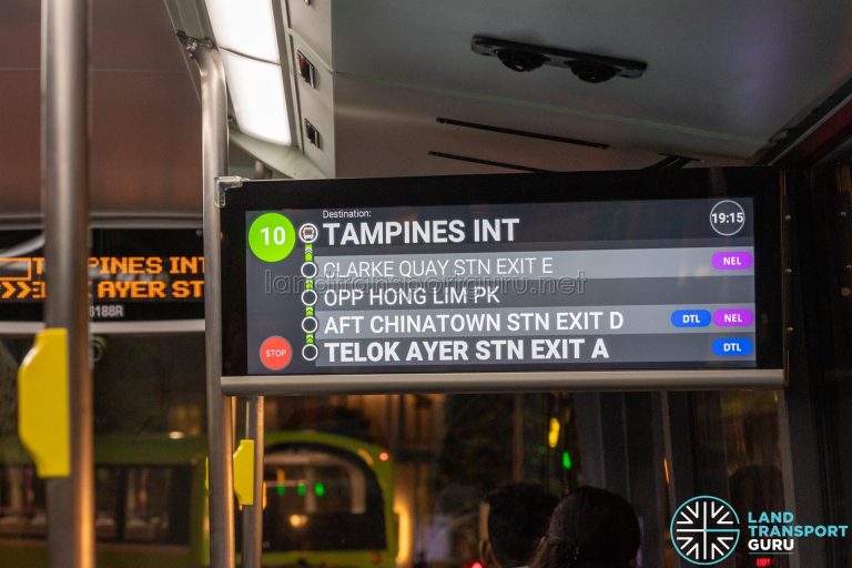 F1 Diversion for Service 10 – Temporary Calling Bus Stops on PIDS ...