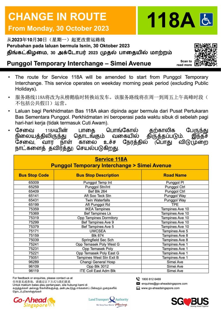 Go-Ahead Bus Service 118A | Land Transport Guru