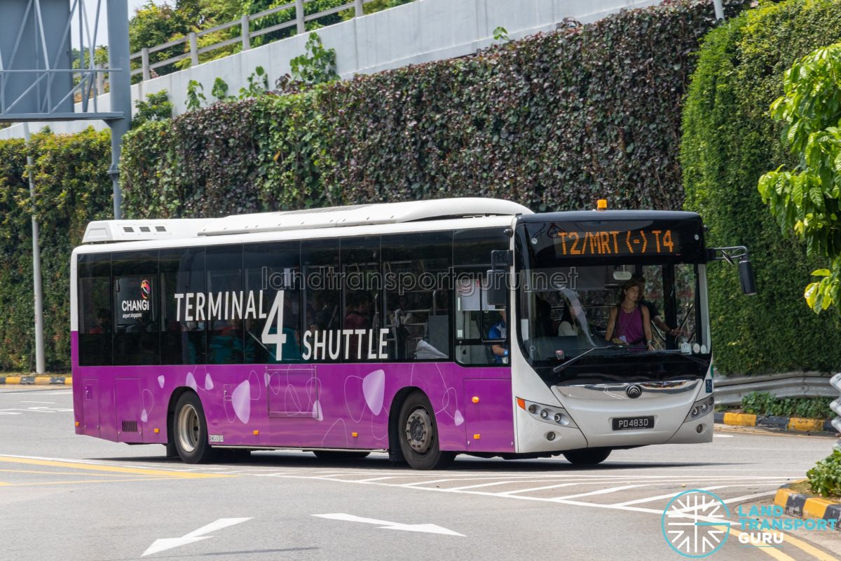 Changi Airport Terminal 4 Shuttle Bus | Land Transport Guru