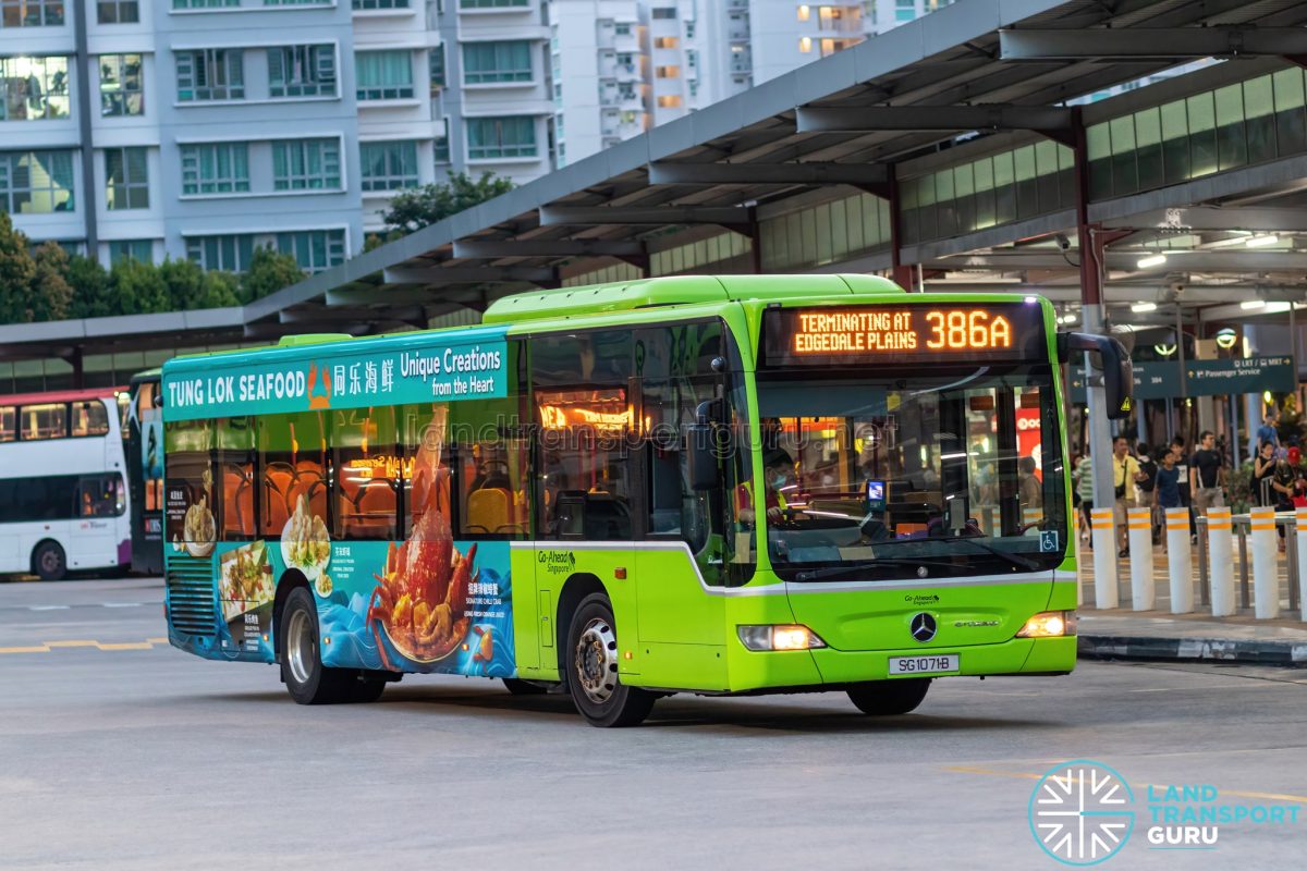 Bus 386A – Go-Ahead Singapore Mercedes-Benz Citaro (SG1071B) | Land ...
