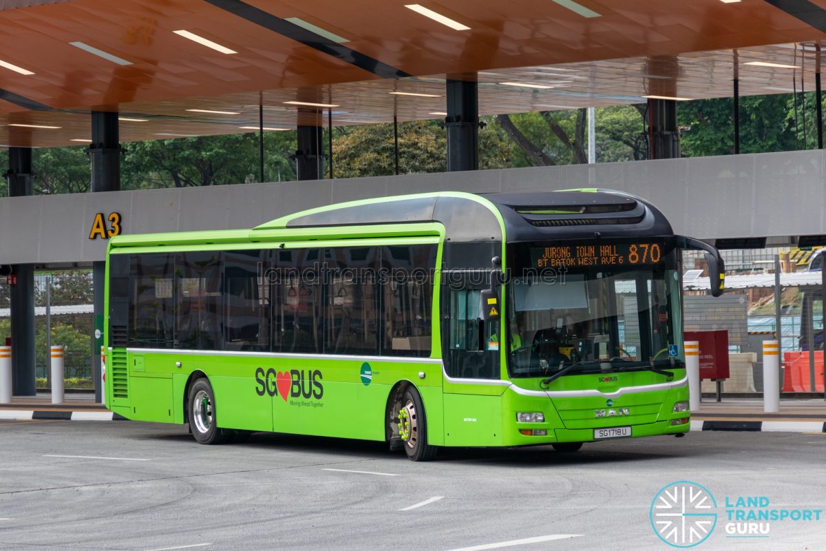 Bus 870 – Tower Transit MAN A22 (SG1718U) | Land Transport Guru