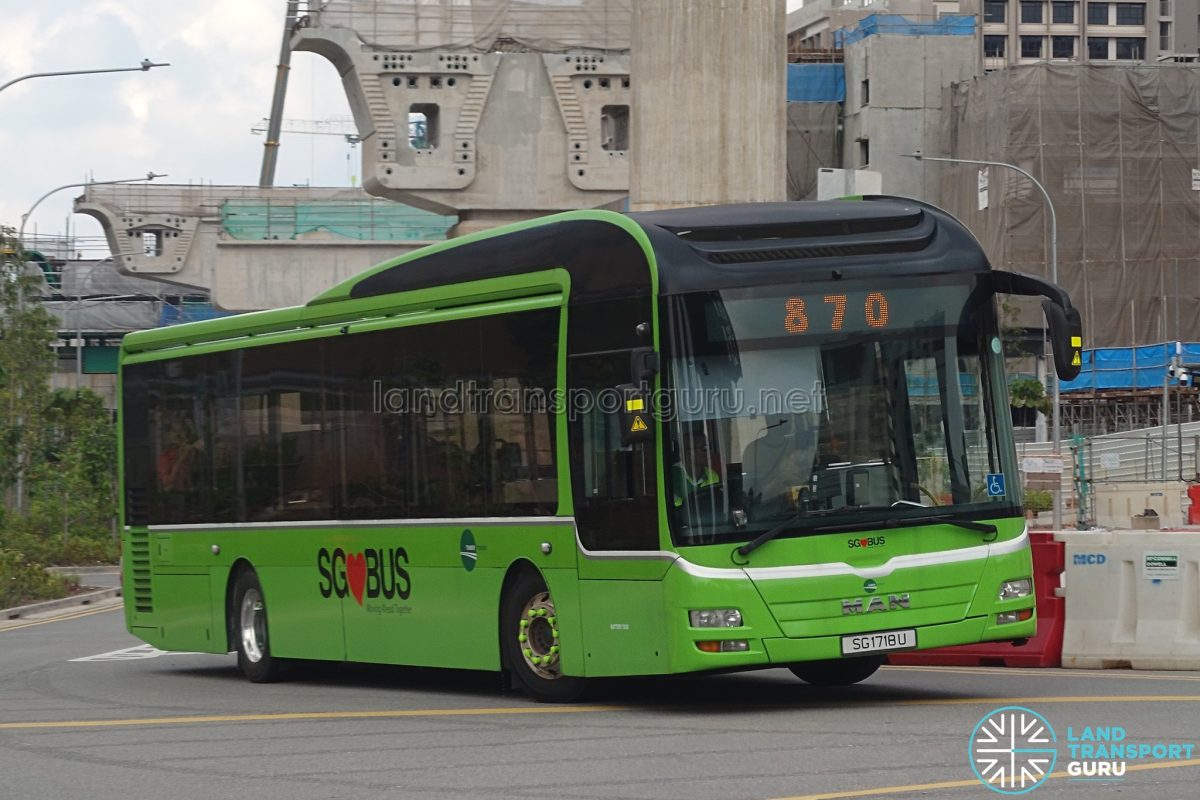 Bus 870 – Tower Transit MAN A22 (SG1718U) | Land Transport Guru