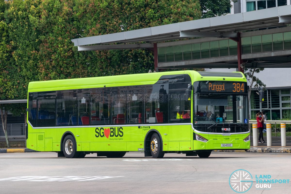 Bus 384 – Go-Ahead Singapore FTBCI FBC6120BRS7 (SG4012C) | Land ...