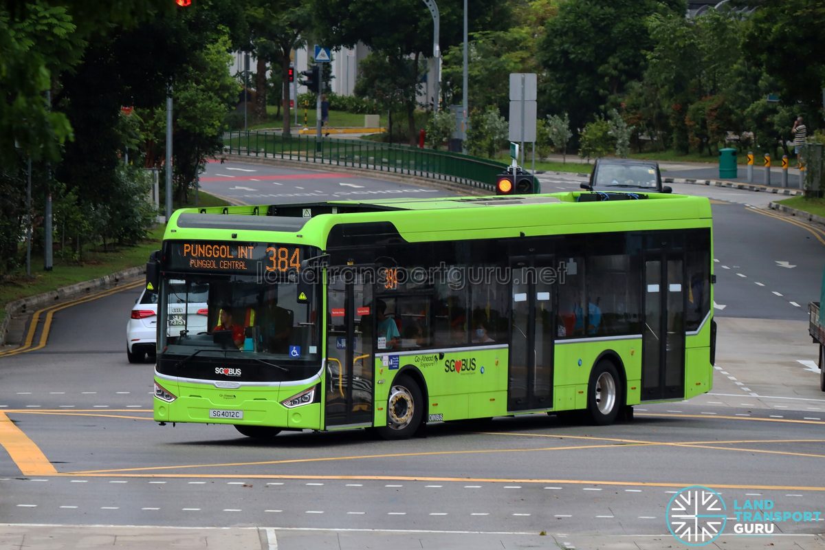 Bus 384 – Go-Ahead Singapore FTBCI FBC6120BRS7 (SG4012C) | Land ...