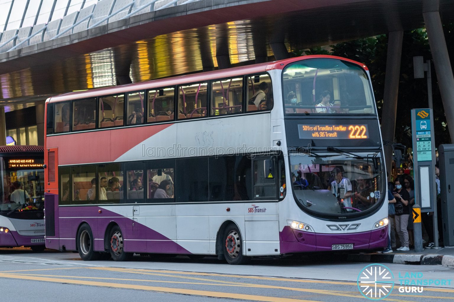 Bus 222 – SBS Transit Volvo B9TL Wright (SBS7595E) | Land Transport Guru