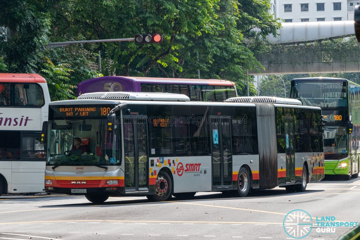 Bus 180 – SMRT Buses MAN A24 (SMB8022U) | Land Transport Guru