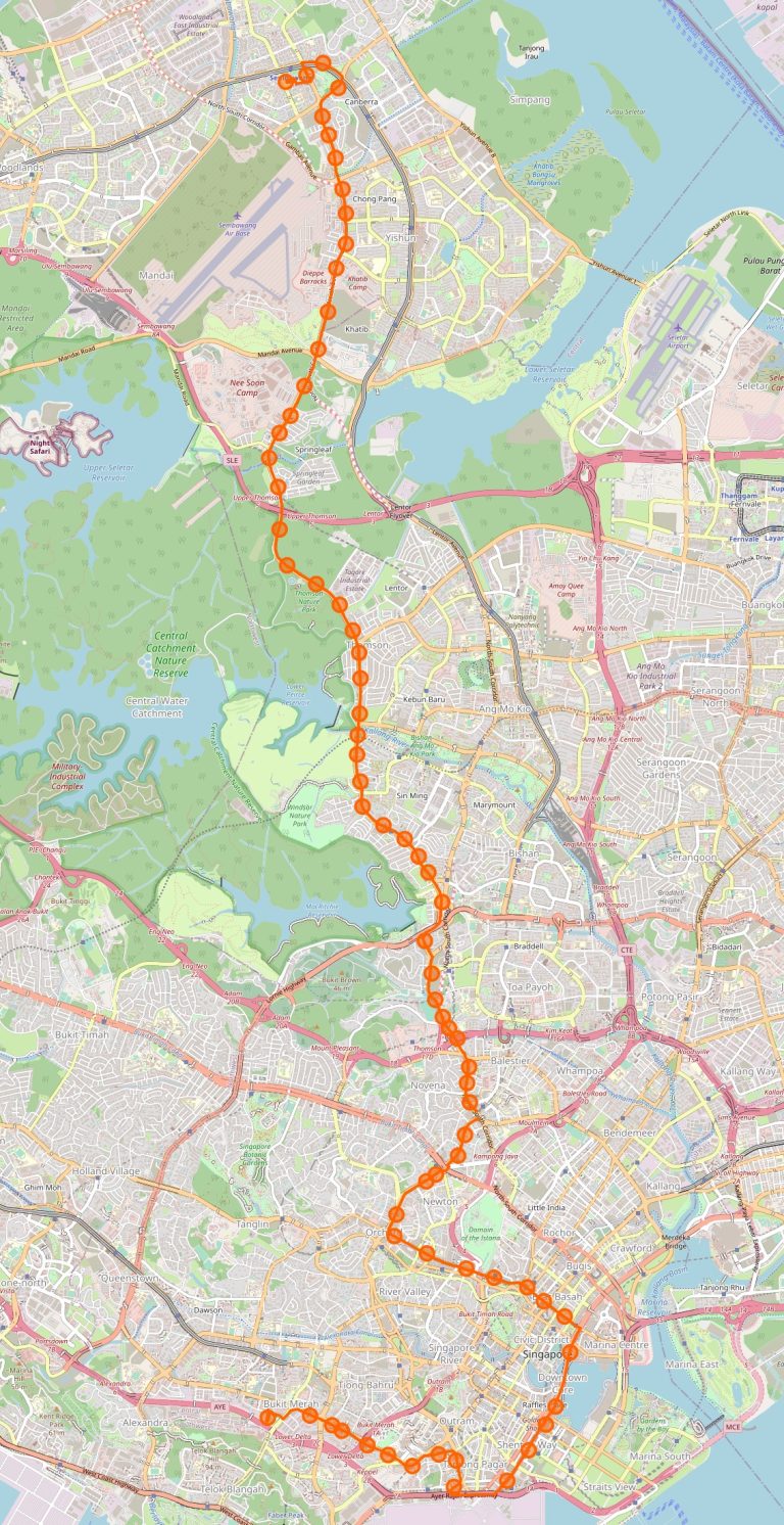 Route of Bus Service 167 as of November 2023 | Land Transport Guru