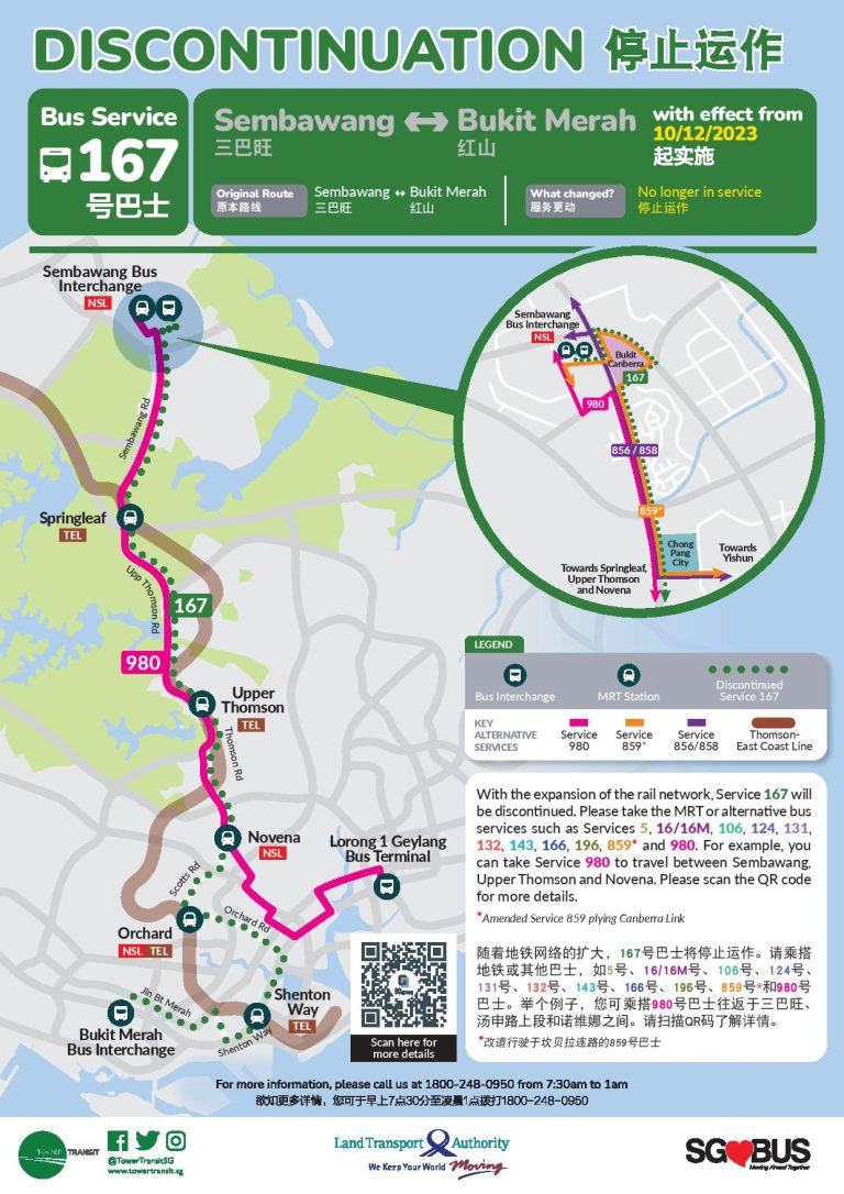 Tower Transit Bus Service 167 | Land Transport Guru