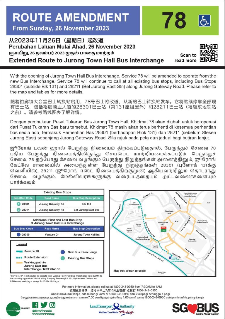 Tower Transit Bus Service 78 | Land Transport Guru