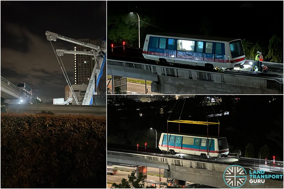 Decommissioning of Bukit Panjang LRT trains (C801) | Land Transport Guru