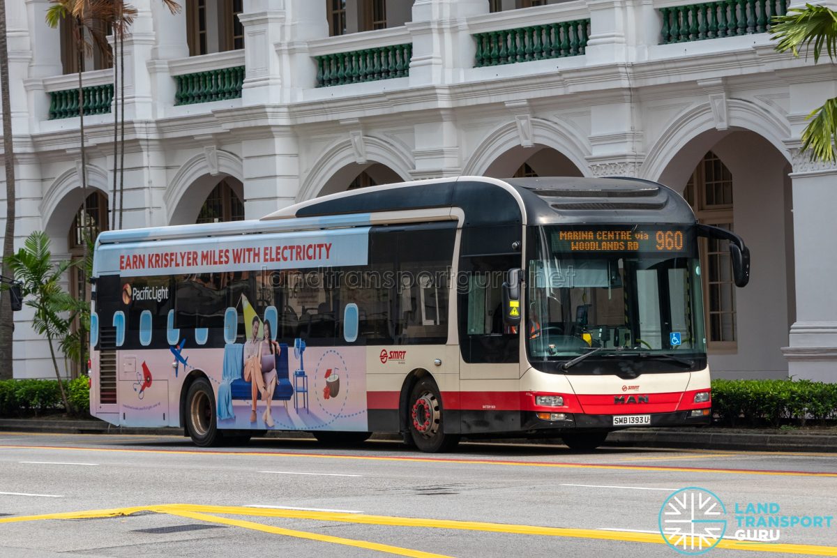 Bus 960 – SMRT Buses MAN A22 (SMB1393U) | Land Transport Guru