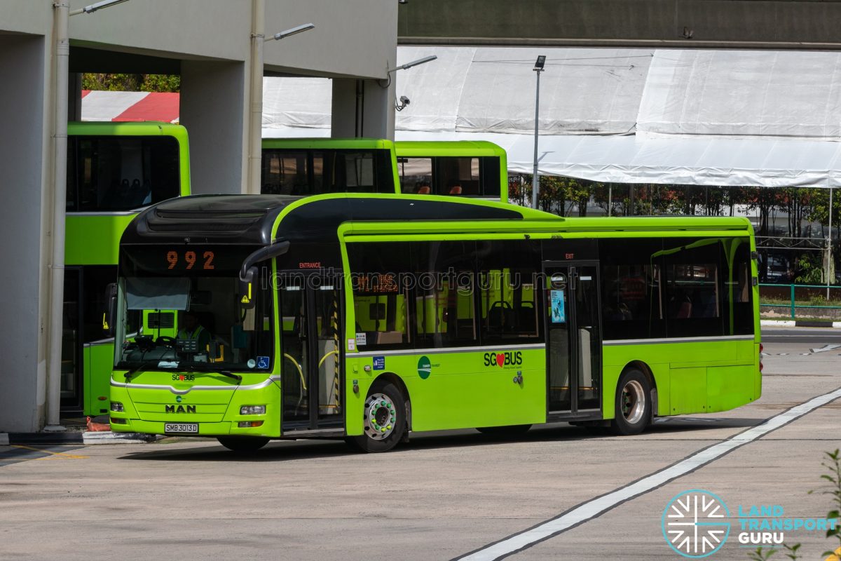 Bus 992 – Tower Transit MAN A22 (SMB3013D) | Land Transport Guru