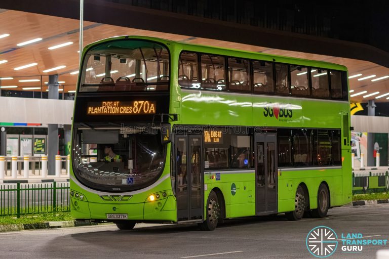 Bus 870A – Tower Transit Volvo B9TL Wright (SBS3371K) | Land Transport Guru