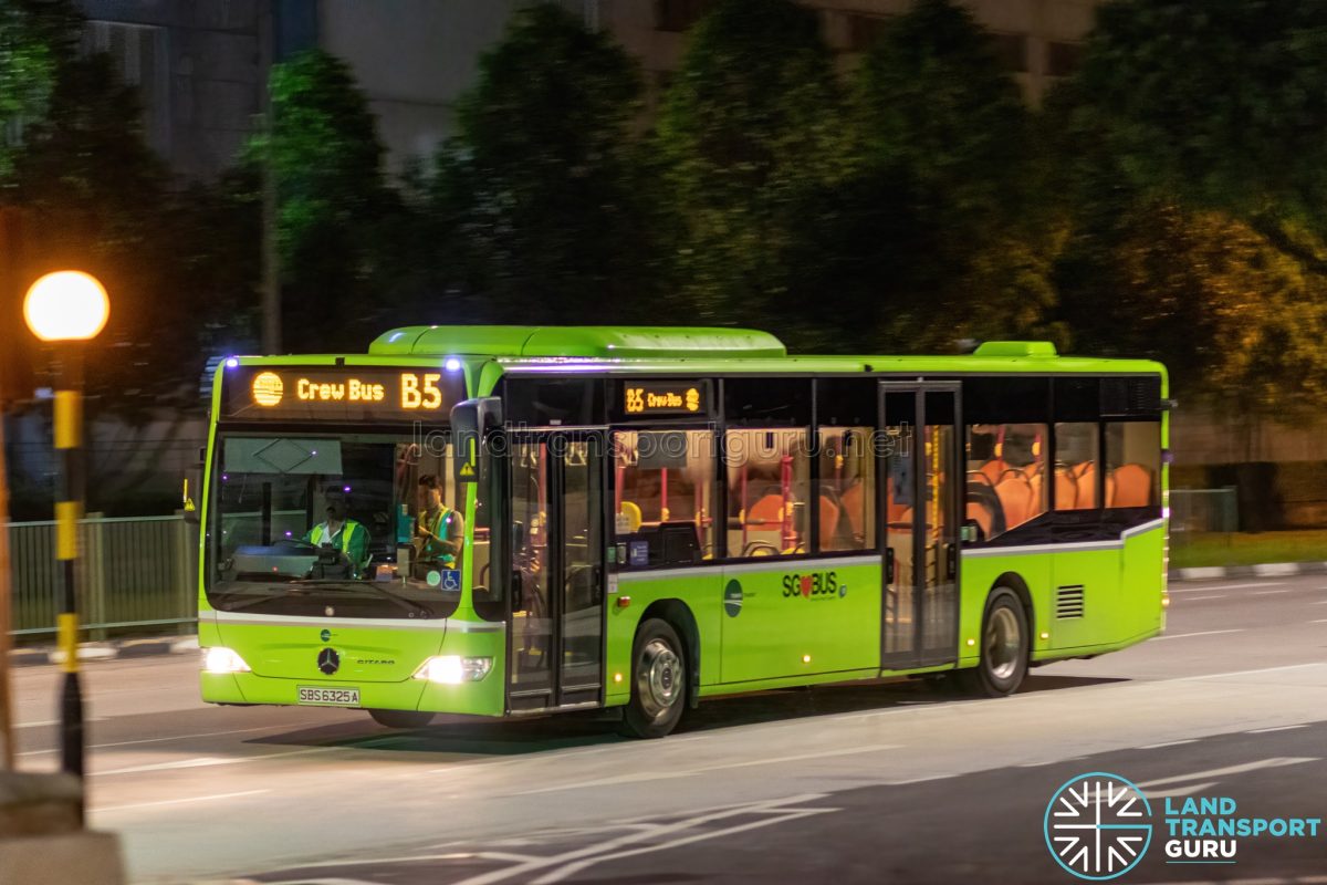 TTS Crew Bus B5 – Tower Transit Mercedes-Benz Citaro (SBS6325A) | Land ...