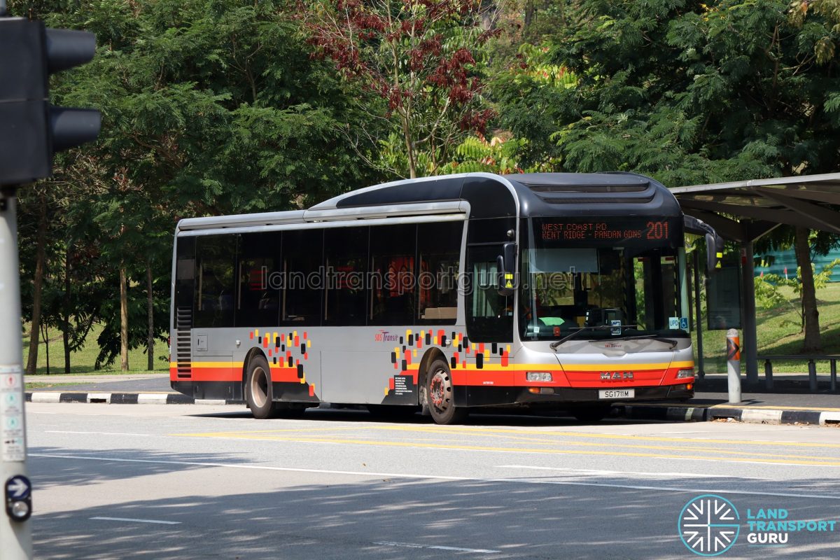Bus 201 – SBS Transit MAN A22 (SG1711M) | Land Transport Guru