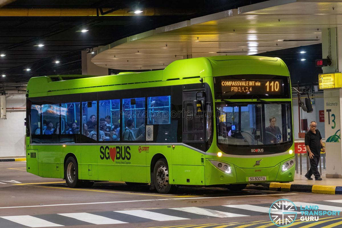 Bus 110 – SMRT Buses Volvo B5LH (SG3007A) | Land Transport Guru