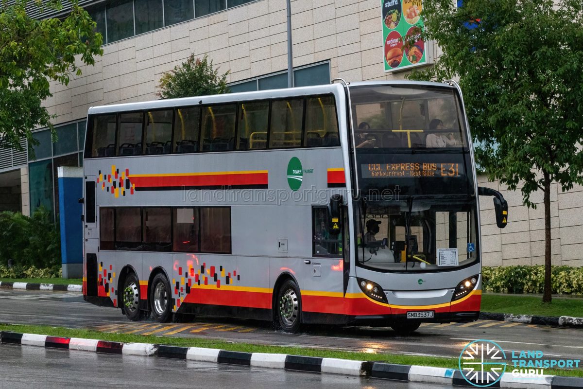 Express Shuttle 31 – Tower Transit Alexander Dennis Enviro500 (SMB3537J) | Land Transport Guru