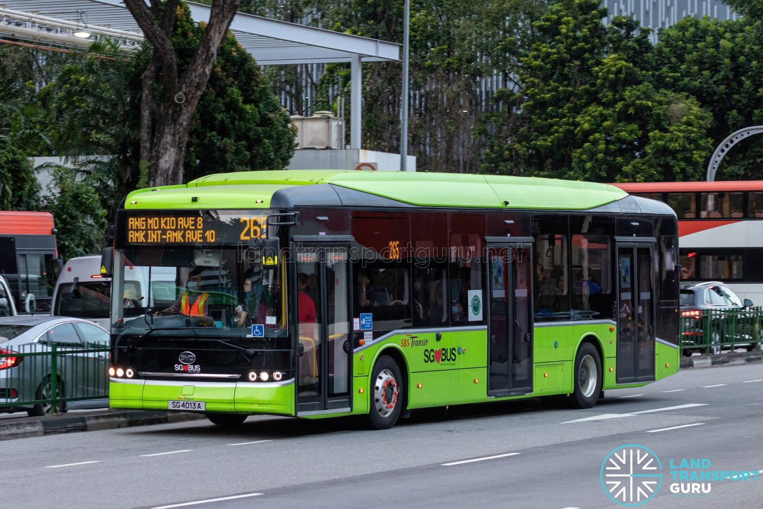 Bus 265 – SBS Transit BYD B12A03 (SG4013A) | Land Transport Guru